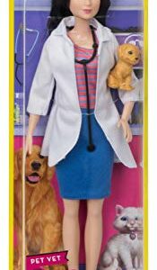 Barbie Pet Vet Doll with Puppy Patient, Brunette