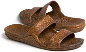 pali hawaii unisex adult classic jandal sandal (light brown, 11)