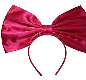 EmilyRose Couture Giant Extra Large Hair Bow Collection (Headband, Hot Pink Barbie in Satin)