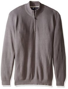 cutter & buck men's big and tall long sleeve benson half-zip, alchemy, 2xl