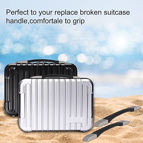 BQLZR Suitcase Handle Replace Parts Luggage Hand Holder Flexible 6.1inch Length Carry Handle Grip,Inner Hole Distance:16cm(6.29 inches),Outer Hole Distance:23cm(9.05 inches)(Watch Video First)