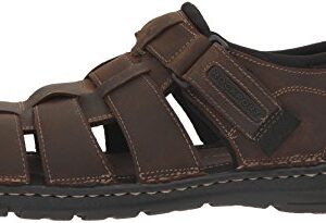 Rockport mens Darwyn Fishermen Fisherman Sandal, Brown Ii Leather, 9.5 US