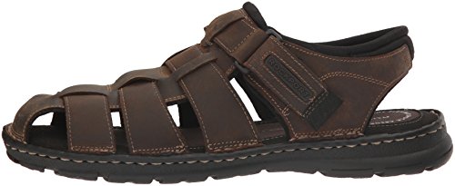 Rockport mens Darwyn Fishermen Fisherman Sandal, Brown Ii Leather, 9.5 US