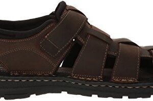 Rockport mens Darwyn Fishermen Fisherman Sandal, Brown Ii Leather, 9.5 US