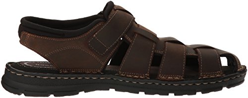 Rockport mens Darwyn Fishermen Fisherman Sandal, Brown Ii Leather, 9.5 US