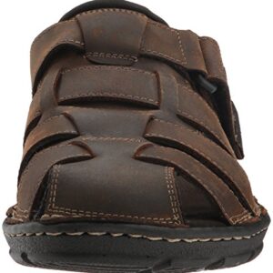 Rockport mens Darwyn Fishermen Fisherman Sandal, Brown Ii Leather, 9.5 US