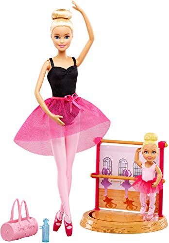 Barbie Doll Dance Coach Play Set with Working Stage!