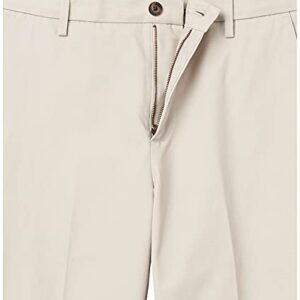 Amazon Essentials Men's Classic-Fit Wrinkle-Resistant Flat-Front Chino Pant (Available in Big & Tall), Stone, 38W x 32L