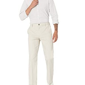 Amazon Essentials Men's Classic-Fit Wrinkle-Resistant Flat-Front Chino Pant (Available in Big & Tall), Stone, 38W x 32L