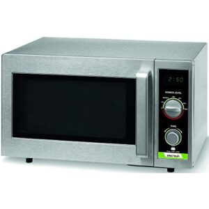 winco emw-1000sd commercial-grade microwave oven, 9 cubic feet, silver