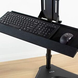 VIVO Computer Keyboard and Mouse Platform Tray, Adjustable VESA Mount Attachment, MOUNT-KB02