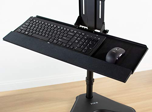 VIVO Computer Keyboard and Mouse Platform Tray, Adjustable VESA Mount Attachment, MOUNT-KB02