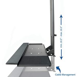 VIVO Computer Keyboard and Mouse Platform Tray, Adjustable VESA Mount Attachment, MOUNT-KB02