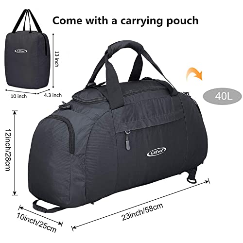 G4Free 40L 3-Way Duffle Bag Backpack Gym Bag for Men Women Sports Duffel Bag with Shoe Compartment Travel Backpack Luggage