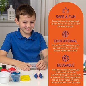 Squishy Circuits Lite Electric Circuit Kit for Kids – Beginner Circuit Kit w/Conductive Dough – Classroom Supplies to Make Creation Light Up, Beep - Gift for Kids 8+ Yrs