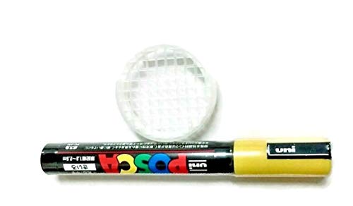 Posca YELLOW color queen bee marking pen PC5M & push in cage