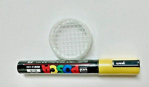 Posca YELLOW color queen bee marking pen PC5M & push in cage