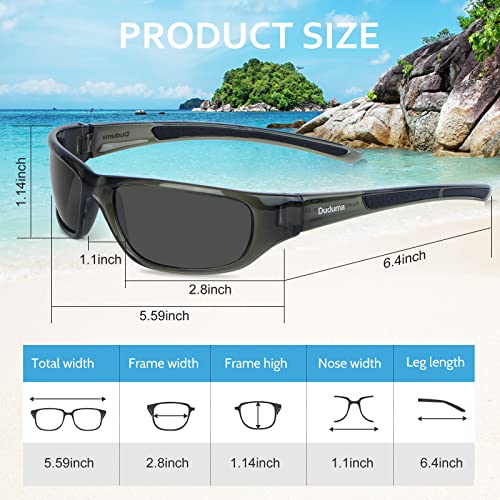 Duduma Tr8116 Polarized Sports Sunglasses for Baseball Cycling Fishing Golf Superlight Frame