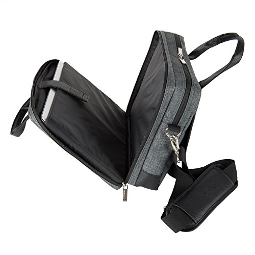 Laptop Messenger Shoulder Bag for Surface Pro 9 8 13", Pro X 13", Laptop 4, 3 13.5", Go 2 12.5"