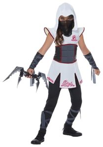 girls white ninja costume small