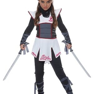 Girls White Ninja Costume Small