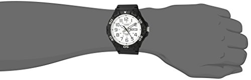 Casio Men's 'Diver Style' Quartz Resin Casual Watch, Color:Black (Model: MRW-210H-7AVCF)