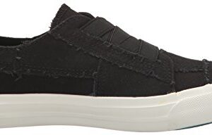 Blowfish Malibu Women's Marley Fashion Sneaker, Black Color Washed Canvas, 7.5 M US