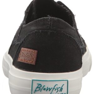 Blowfish Malibu Women's Marley Fashion Sneaker, Black Color Washed Canvas, 7.5 M US