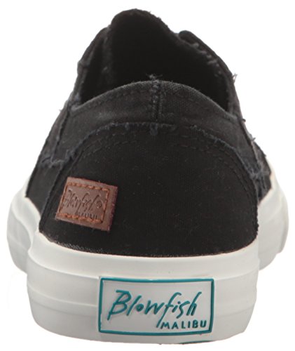 Blowfish Malibu Women's Marley Fashion Sneaker, Black Color Washed Canvas, 7.5 M US