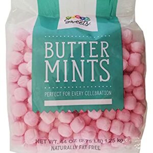 Party Sweets Pink Buttermints, 2.75 Pound, Appx. 350 pieces from Hospitality Mints