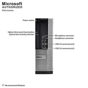 Dell Optiplex 7010 Business Desktop Computer (Intel Quad Core i5-3470 3.2GHz, 16GB RAM, 2TB HDD, USB 3.0, DVDRW, Windows 10 Professional (Renewed)