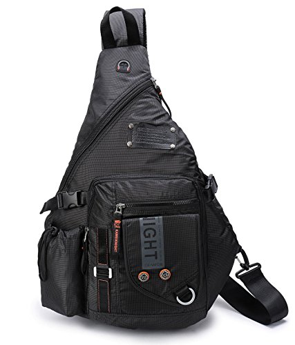 LAMMOK Large Sling Backpack, Sling Chest Bag Shoulder Crossbody Daypacks Fits 14.1-Inch Laptop for Travel Outdoor Men Women