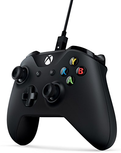 Microsoft 4N6-00001 Xbox Controller + Cable for Windows, Black