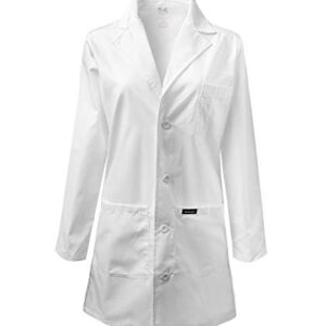 Dagacci Medical Uniform 35" Unisex Lab Coat White XS to 2XL (L)