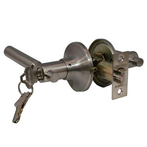 Constructor Rondo Entry Lever Handle Door Lockset Satin Nickel