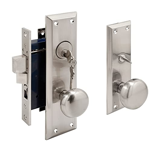 Segal SE 27600 Entry Door Mortise Lockset, 2-1/2 In. Backset, Single Cylinder, Satin Finish (Single Pack)