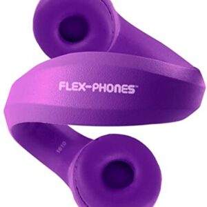 HamiltonBuhl Kid's Durable Flex-Phones Foam Headphones Kindergarten Purple (Kids-PPL), Kids-Purple