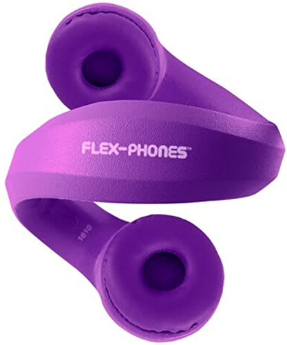 HamiltonBuhl Kid's Durable Flex-Phones Foam Headphones Kindergarten Purple (Kids-PPL), Kids-Purple