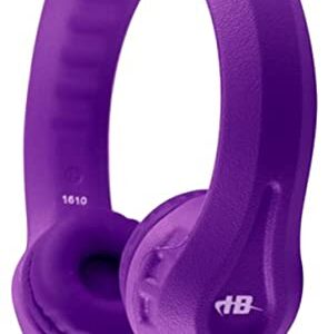 HamiltonBuhl Kid's Durable Flex-Phones Foam Headphones Kindergarten Purple (Kids-PPL), Kids-Purple