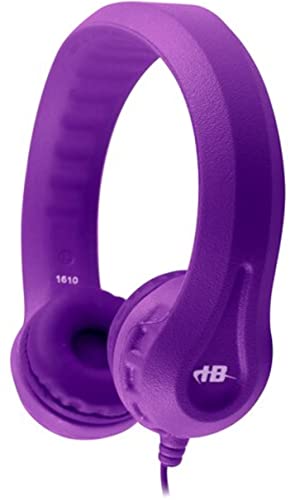 HamiltonBuhl Kid's Durable Flex-Phones Foam Headphones Kindergarten Purple (Kids-PPL), Kids-Purple