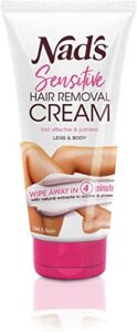 nad's hair removal cream - gentle & soothing hair removal for women - sensitive depilatory cream for body & legs, 5.1 oz