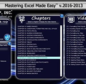 TEACHUCOMP Video Training Tutorial for Microsoft Office 2016 and 2013 DVD-ROM Course and PDF Manuals