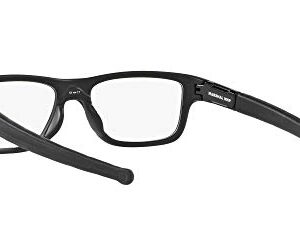 Oakley Men's Ox8091 Marshal Mnp Rectangular Prescription Eyeglass Frames, Satin Black/Demo Lens, 53 mm