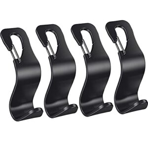 4 pack vehicle back seat headrest hook hanger for purse grocery bag handbag