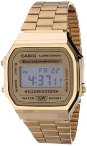 g-shock casio vintage a168wg-9vt gold one size