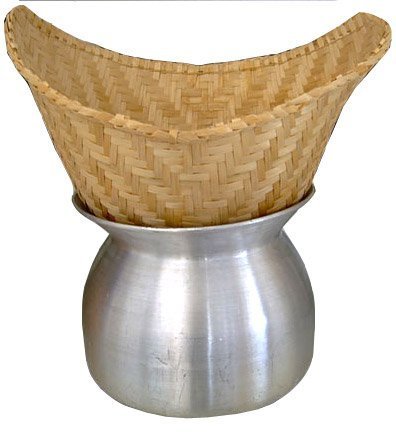 Thai lao Sticky Rice steamer pot and Basket cook kitchen Cookware tool free sticky rice