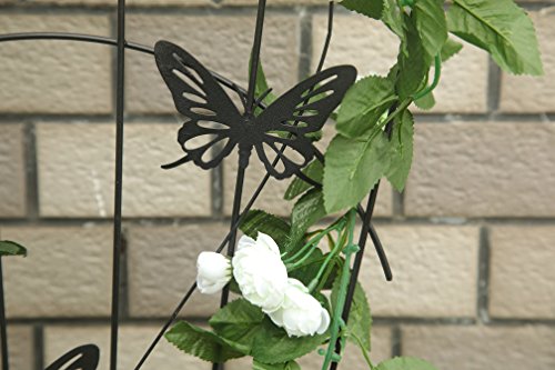 1.Go Metal Garden Trellis Panel Arch for Climbing Plants, 15" Wide x 34" High, OG-0018