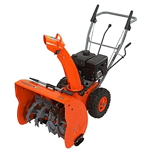 YARDMAX YB6270 24 in. 212cc Two-Stage Self-propelled Gas Snow Blower with Push-Button Electric Start