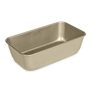 glad loaf baking pan nonstick - heavy duty metal bakeware for bread and cakes, 9.5 x 5.5 x 3 inches