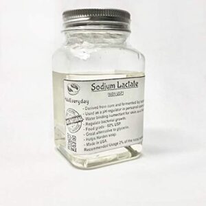 Sodium Lactate - for Broad Spectrum preservatives - Used in Cosmetics. Used as pH Regulator- Helps Reduce The Moisture Loss - 4 oz